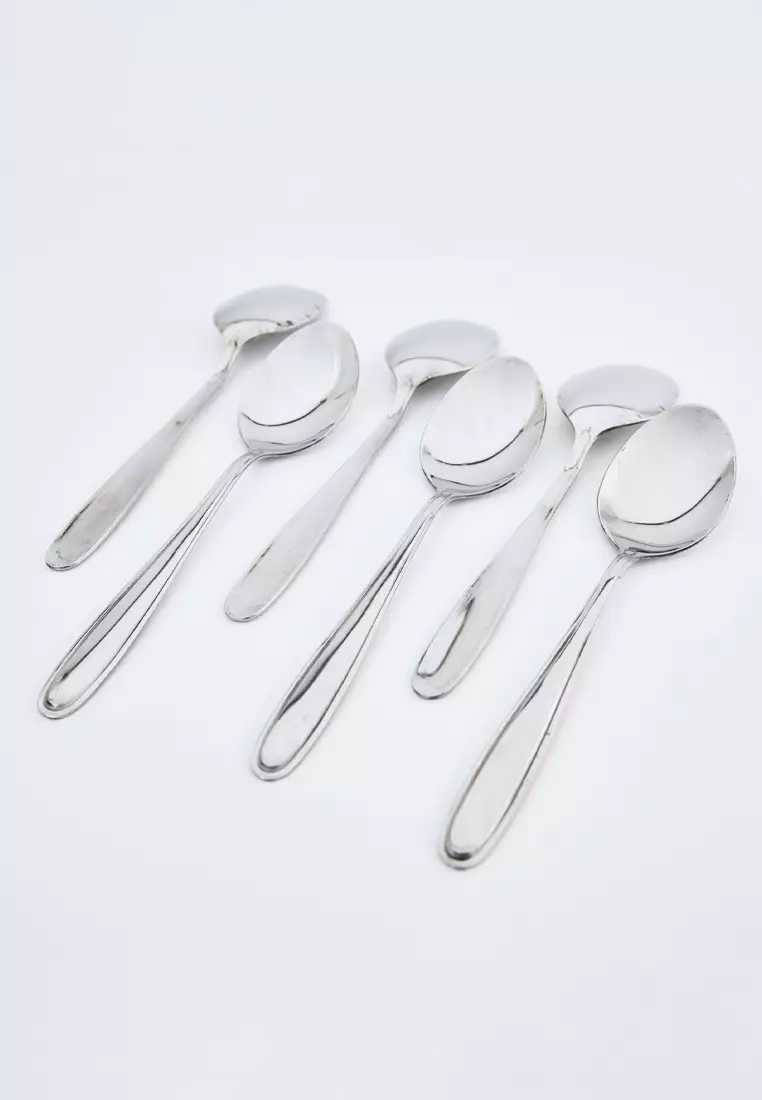 Buy Newage 6 Pcs Stainless Steel New Sigma Dessert Spoon Online ...