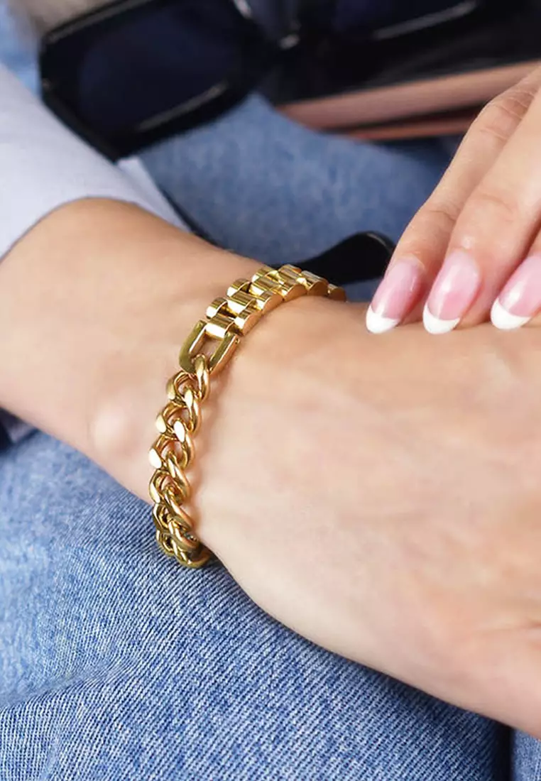 Buy Bullion Gold Lapse Gold Layered Stainless Steel Bracelet 2026 ...