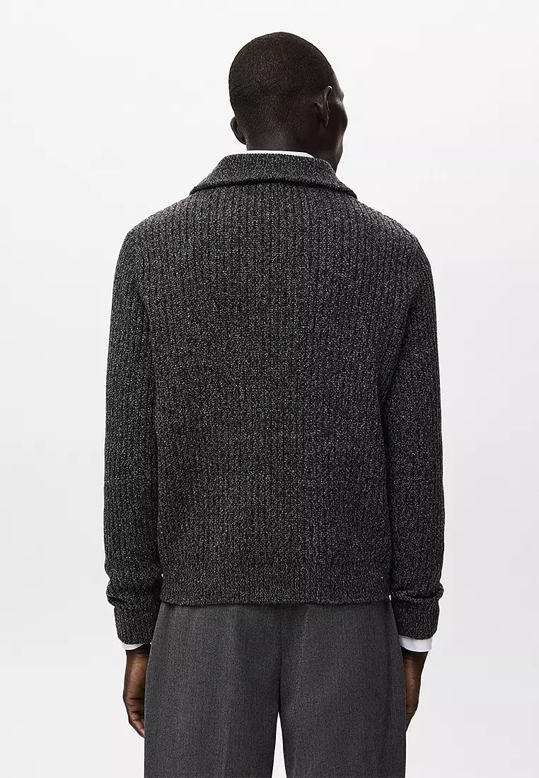 Buy MANGO Man Wool-Blend Sweater With Zip 2026 Online | ZALORA Philippines
