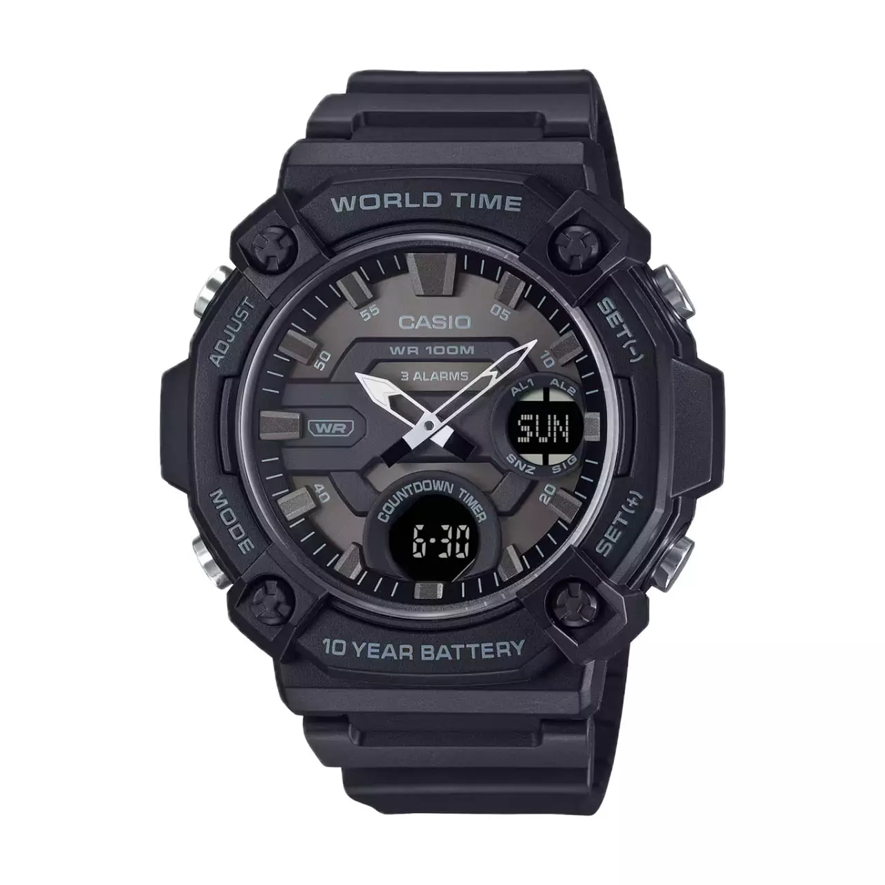Jual Casio Casio Jam Tangan Pria - Black - Resin Strap - AEQ-120W-1BVDF Original 2025 | ZALORA ...