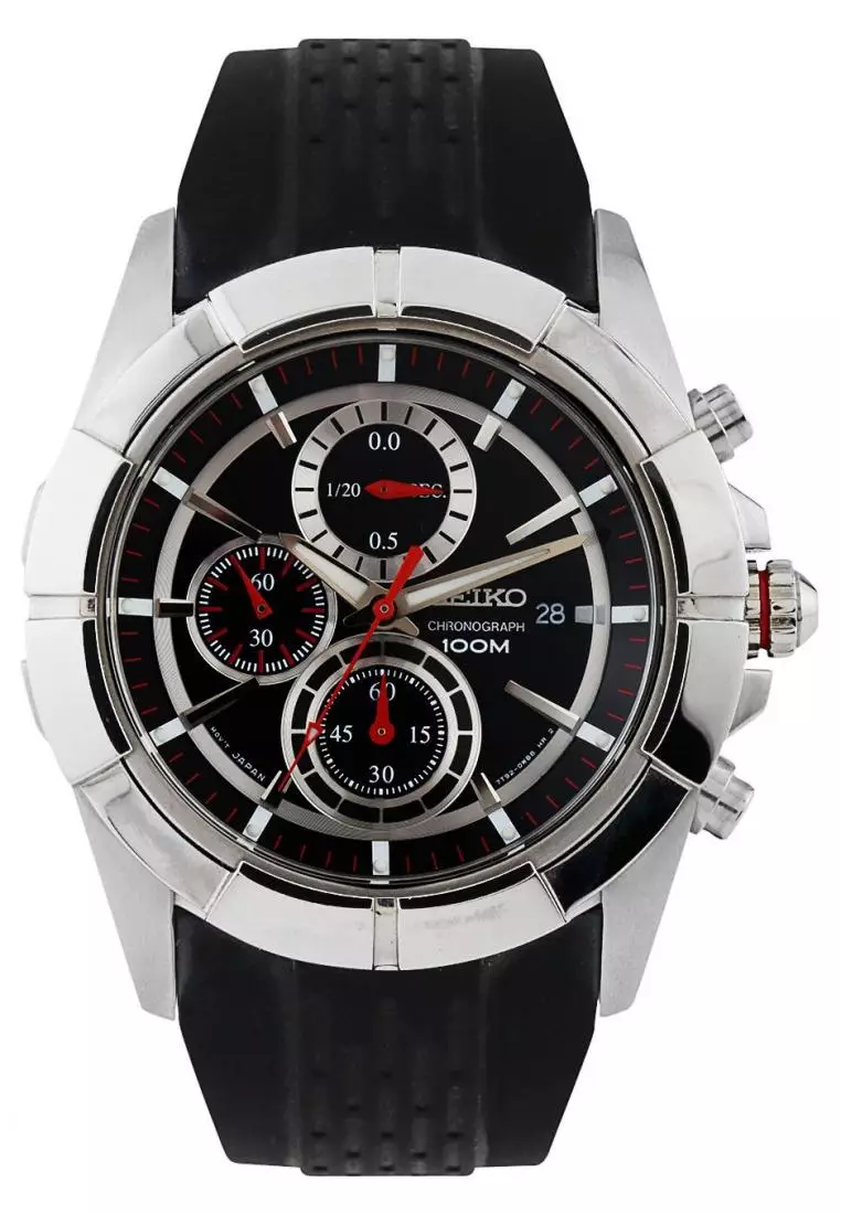 Jual Seiko Jam Tangan Pria Seiko Chronograph Original SNDE67P1 Strap ...