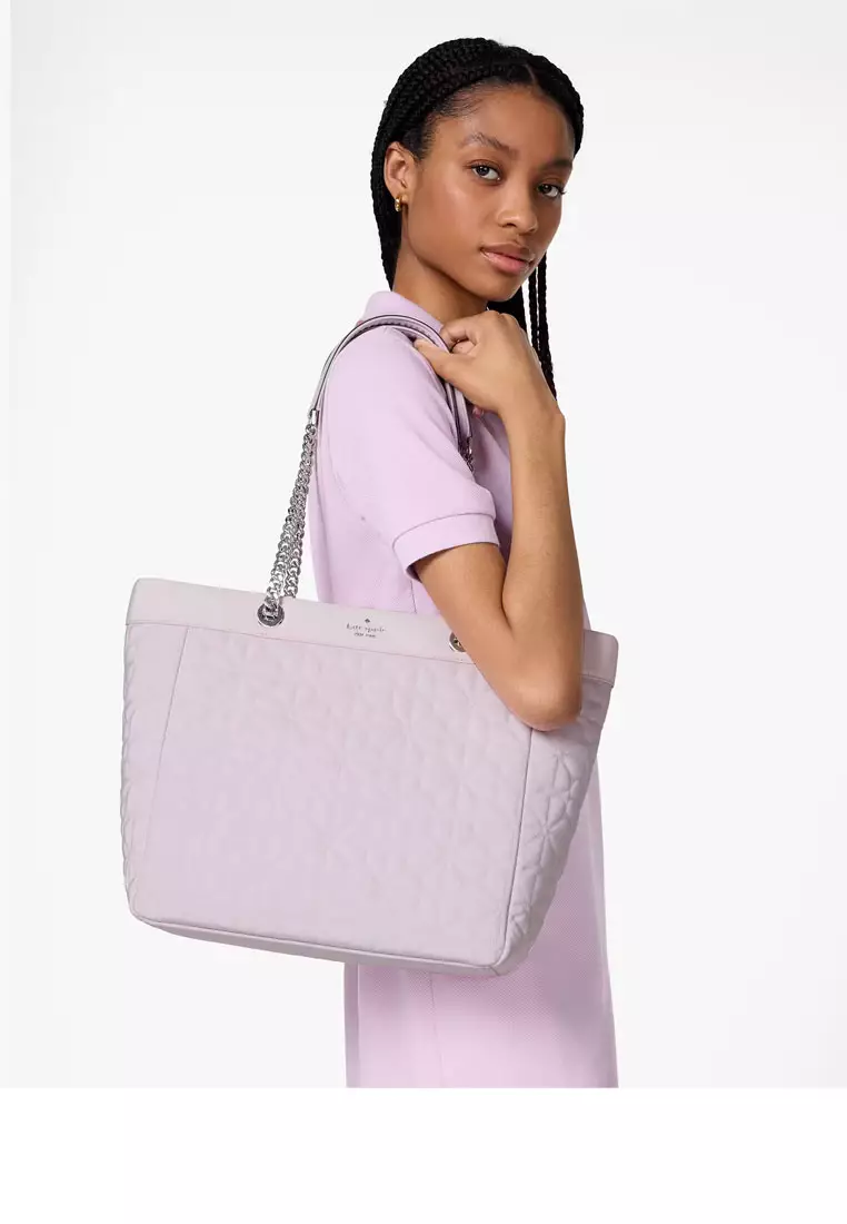 Buy Kate Spade Spade Flower Quilted Fabric XL Tote 2025 Online | ZALORA ...