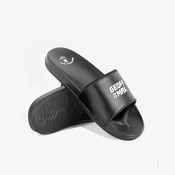 Jual Geoff Max Geoff Max Official - Sletz Black - Slippers - Sandal ...