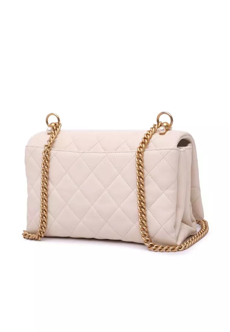Buy Chanel Pre-Loved Chanel Small Quilted Calfskin Pearl Cc Accordion ...