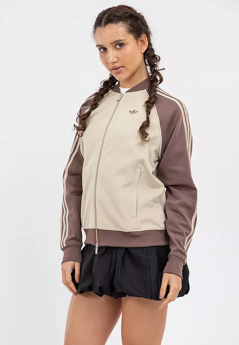 Buy ADIDAS Lifestyle SST LOOSE TRACKTOP Women Beige KD8825 2026 Online ...
