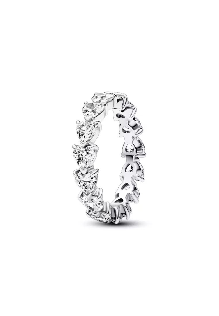 Buy PANDORA Pandora Row of Hearts Eternity Ring Online | ZALORA Malaysia