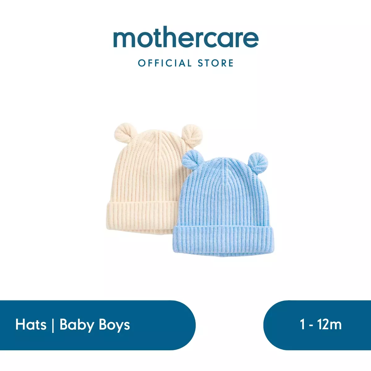 Jual Mothercare Mothercare Knitted Baby Hats - 2 Pack - Topi Bayi Laki ...