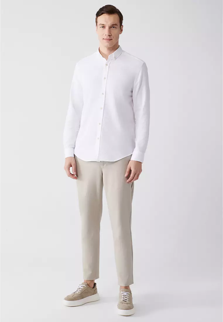 Buy Avva Button Collar Regular Fit Shirt 2025 Online | ZALORA