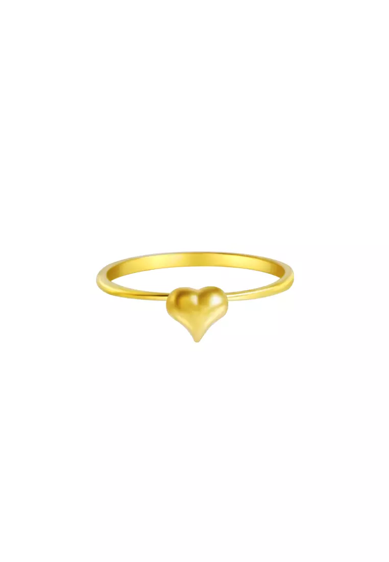 Buy TOMEI TOMEI Simply Heart Ring, Yellow Gold 916 2025 Online | ZALORA ...
