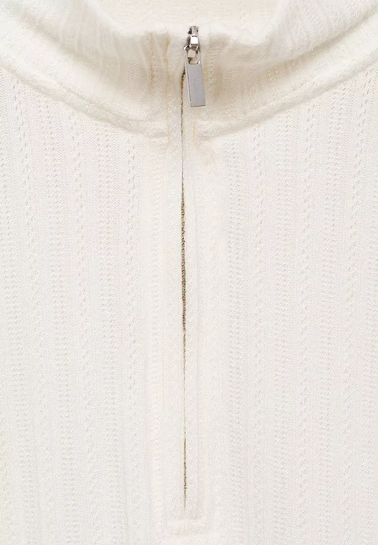 Jual Mango Zip Knit Sweater Original 2024 | ZALORA Indonesia