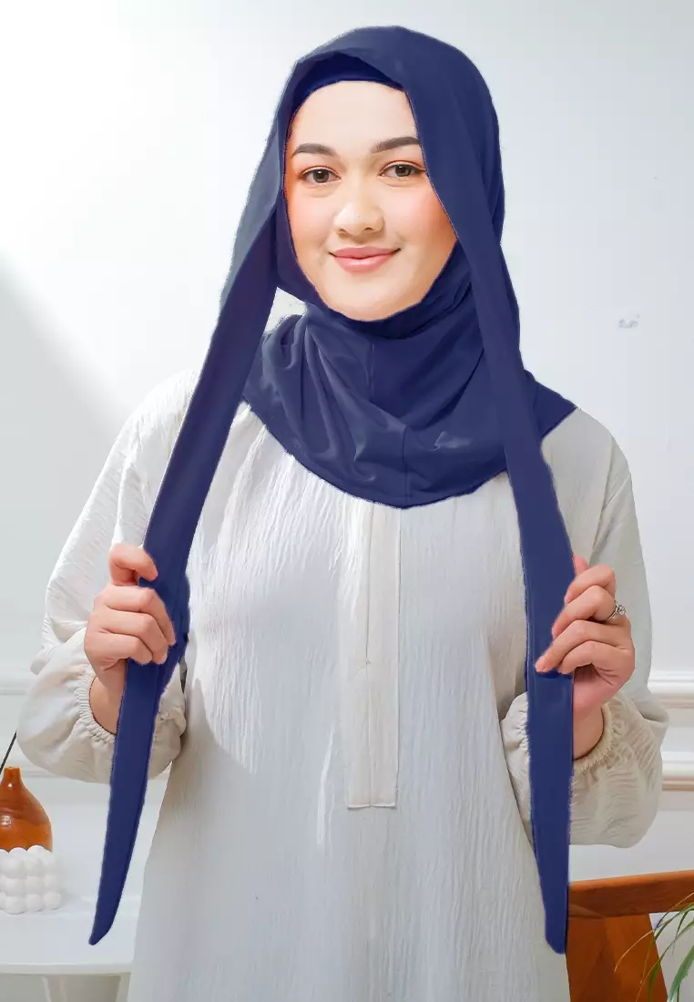 Jual Cantik Kerudung ZALINA INSTAN - NAVY Original 2024 | ZALORA Indonesia