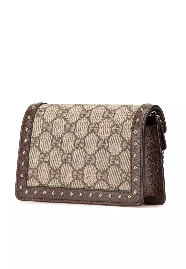 Buy Gucci Pre-Loved Gucci Super Mini Gg Supreme Studs Dionysus ...