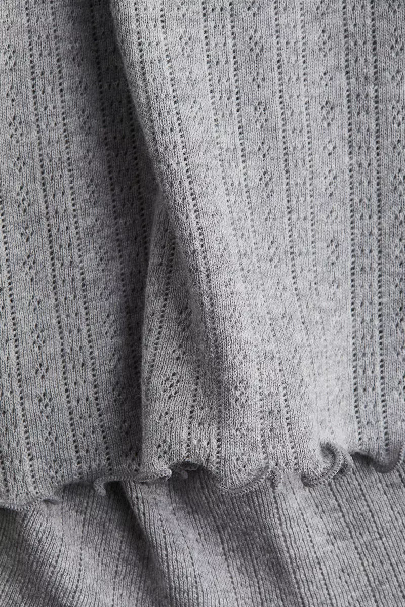 Buy H&M Pointelle top 2025 Online | ZALORA