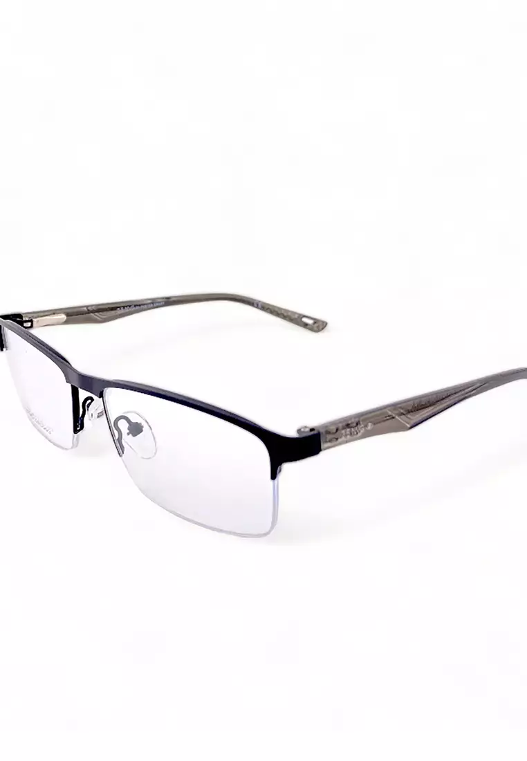 Buy 2.5 NVG OPH Men's Rectangle Frame Black Metal Optical Frame with ...