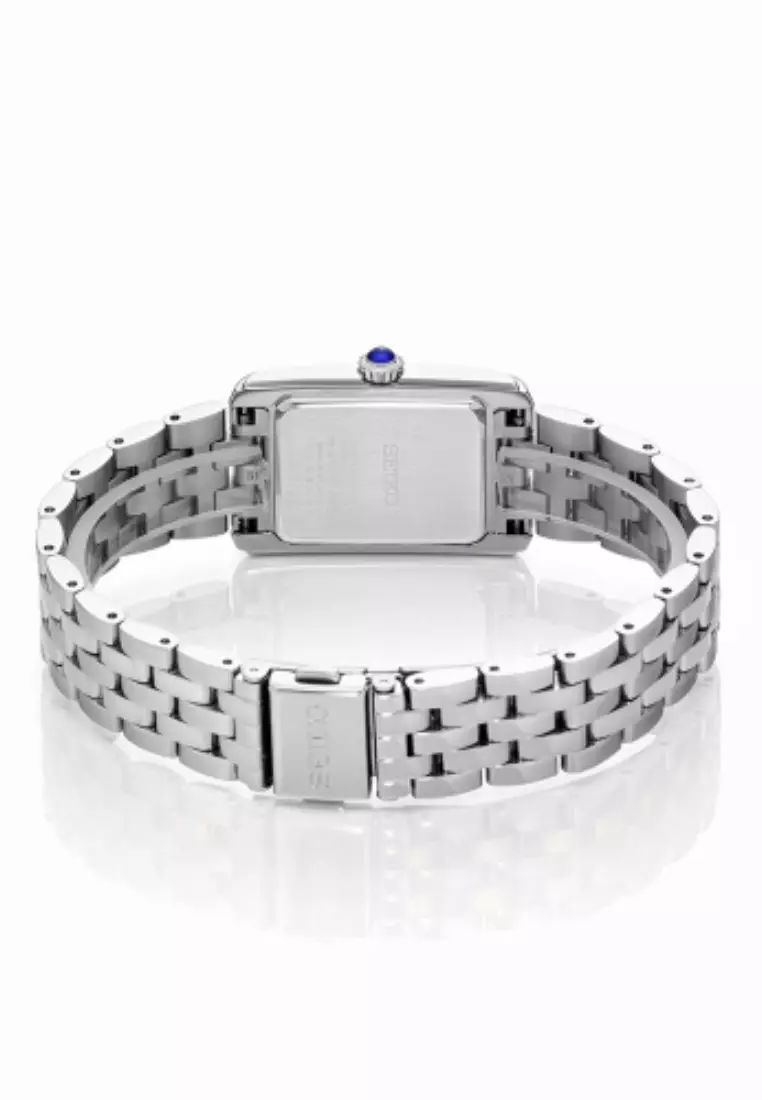 Buy Seiko Seiko Lady Classic Collection Rectangle Case Silver Dial ...