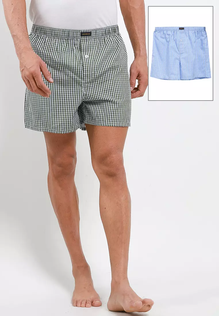 Jual Obermain Woven Boxer Original 2026 | ZALORA Indonesia