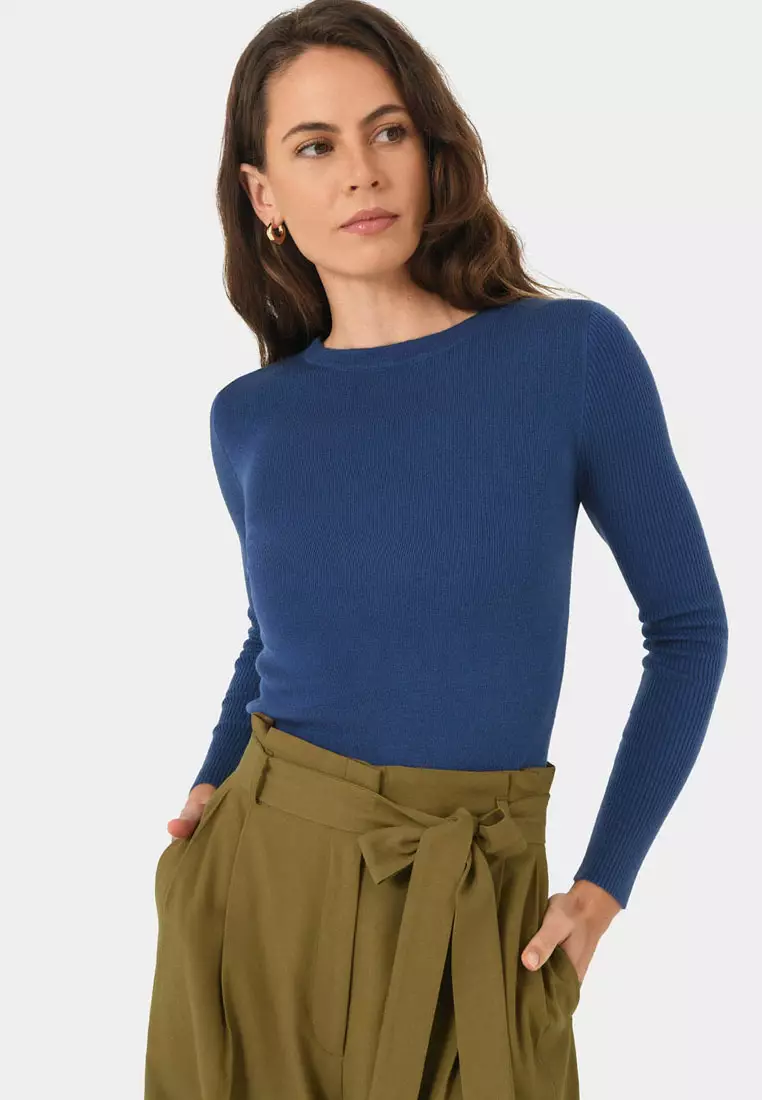 Buy FORCAST Tania Crew Neck Knit Online | ZALORA Malaysia