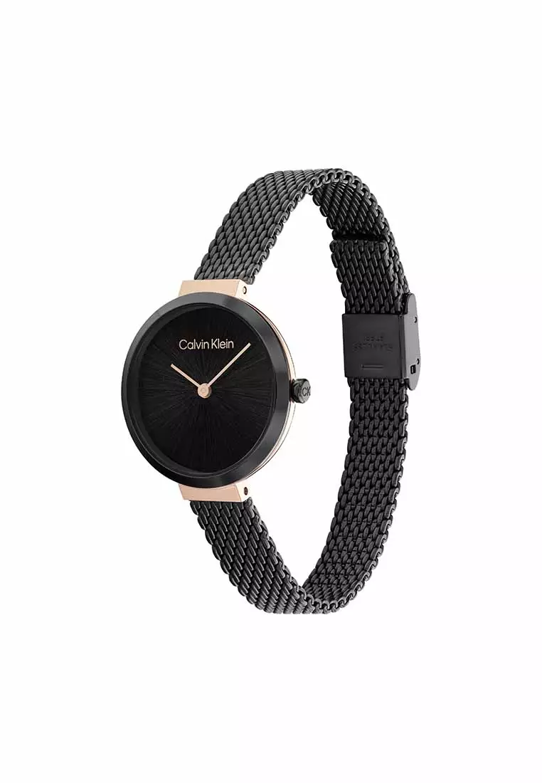 Buy Calvin Klein Minimalistic T Bar 28Mm Mesh Women's Watch Ionic ...