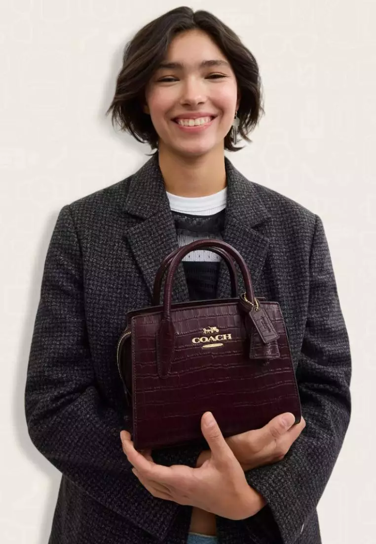 Jual Coach Coach Andrea Carryall Bag Merlot Original 2025 | ZALORA ...