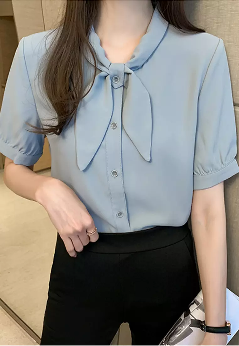 Buy Halo Bow Neck Blouses 2025 Online | ZALORA Philippines