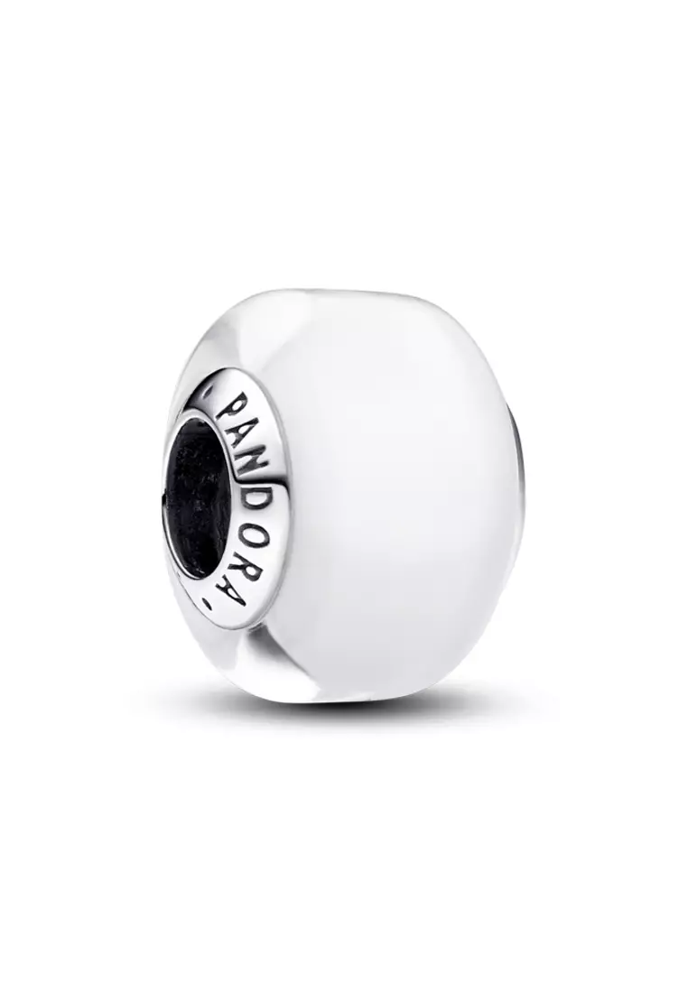 Buy PANDORA Pandora White Mini Murano Glass Charm Online | ZALORA Malaysia