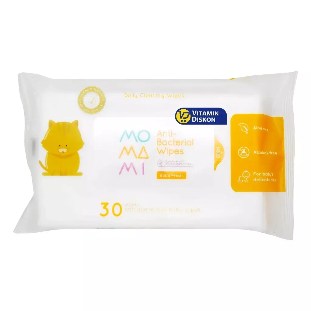 Jual Momami MOMAMI ANTI-BACTERIAL WIPES 30SHEETS Original 2025 | ZALORA ...