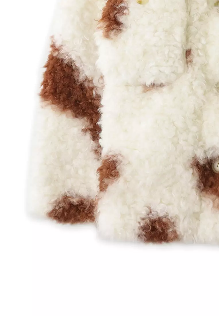 Buy Gingersnaps Girls Cow Print Sherpa Jacket 2025 Online | ZALORA ...