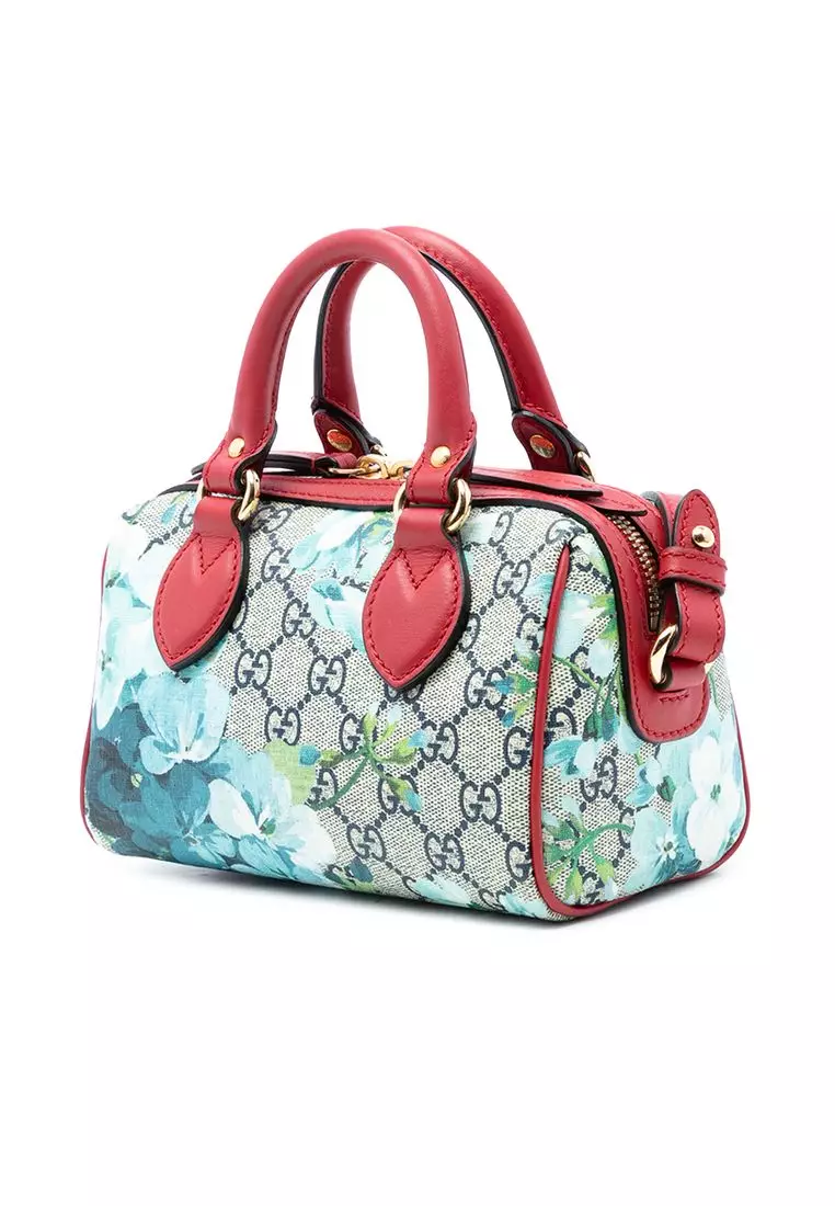 Buy GUCCI Pre-Loved Gucci Mini Gg Supreme Blooms Boston Bag 2026 Online ...