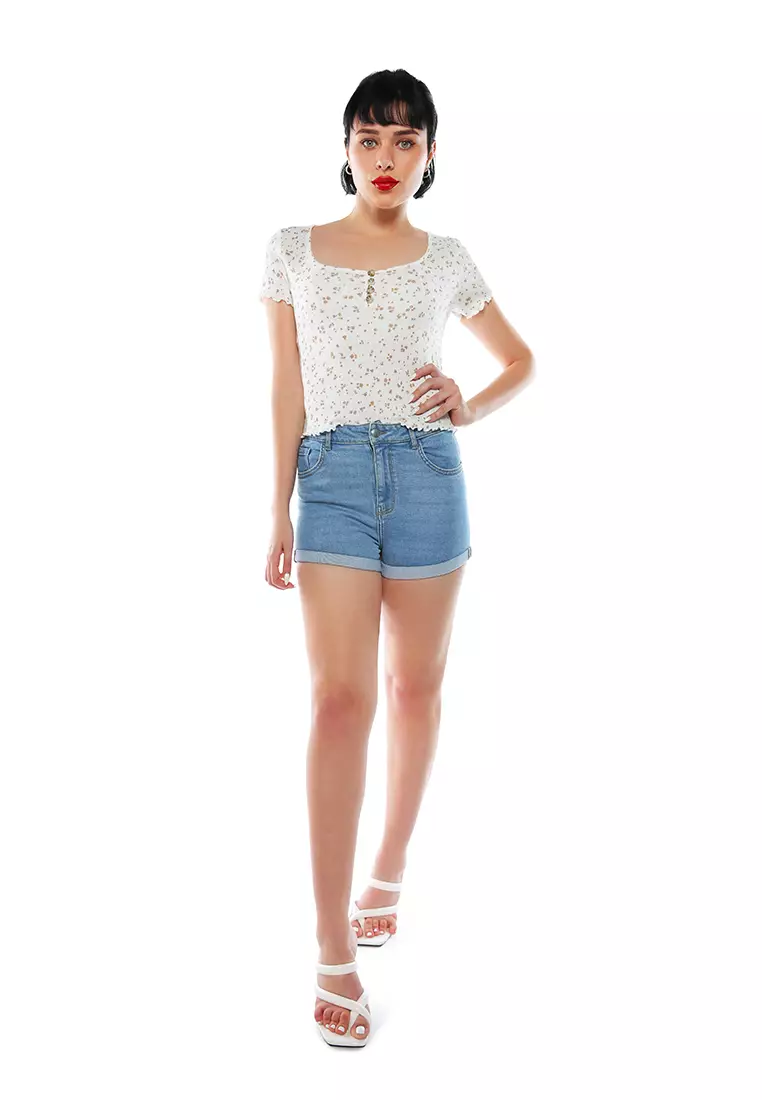 London Rag White Floral Ditsy Top 2025 | Buy London Rag Online | ZALORA ...