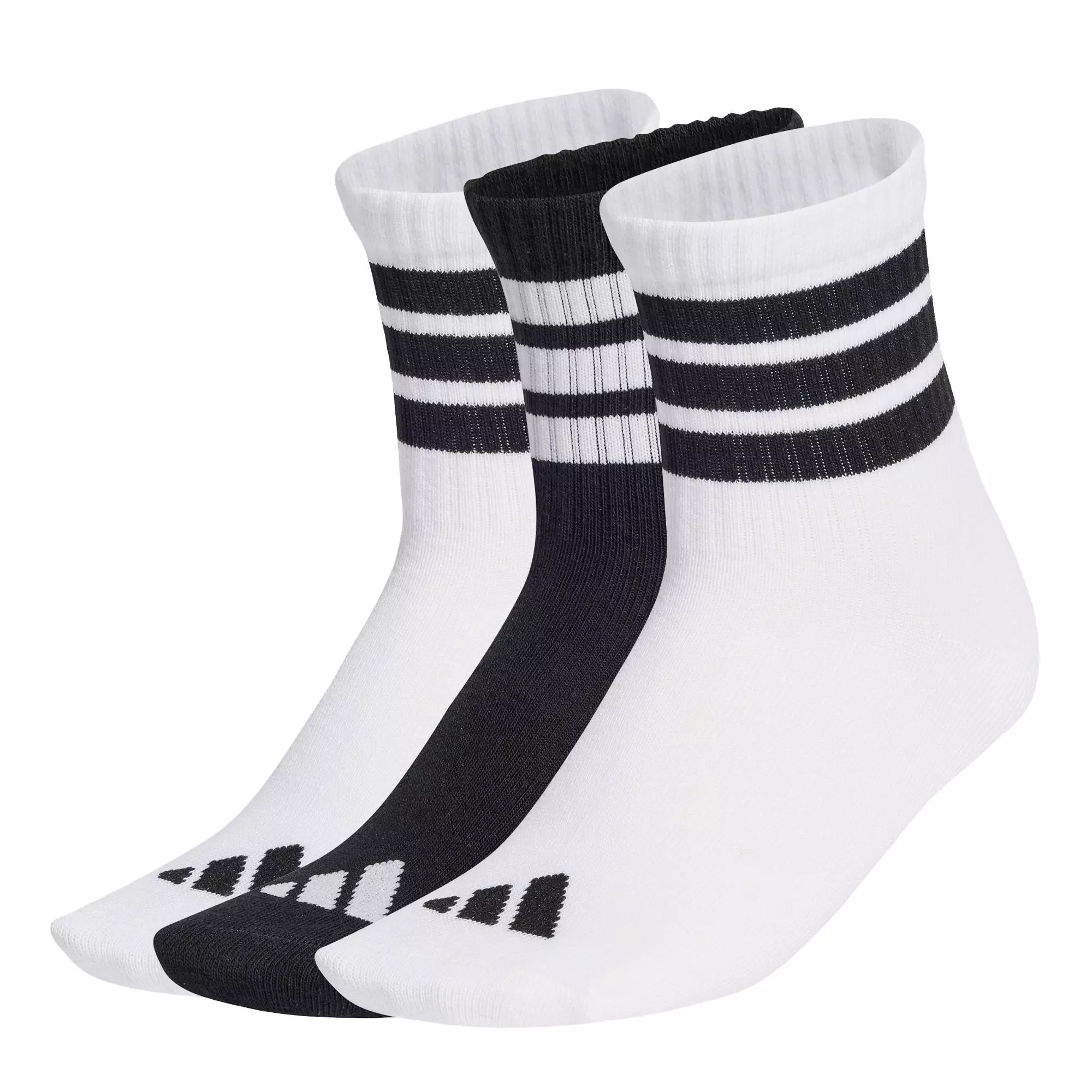 Buy ADIDAS Lifestyle Ribbed Socks 3 Pairs Kids Unisex White JD1349 2025 ...