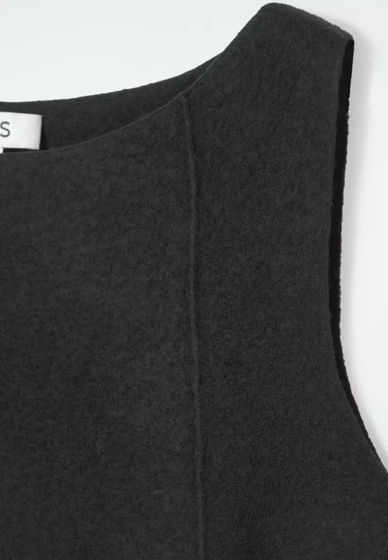 Buy COS Panelled Wool Shift Dress Online | ZALORA Malaysia