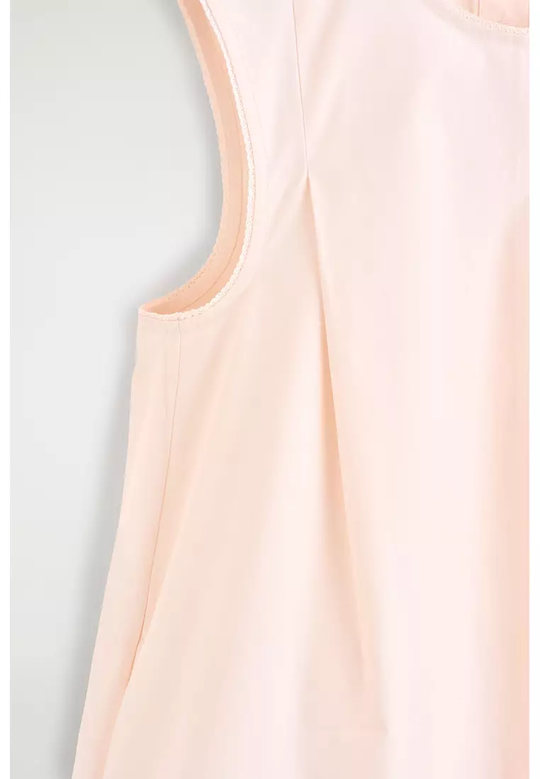 Buy COS PICOT-TRIMMED PLEATED MINI DRESS 2026 Online | ZALORA