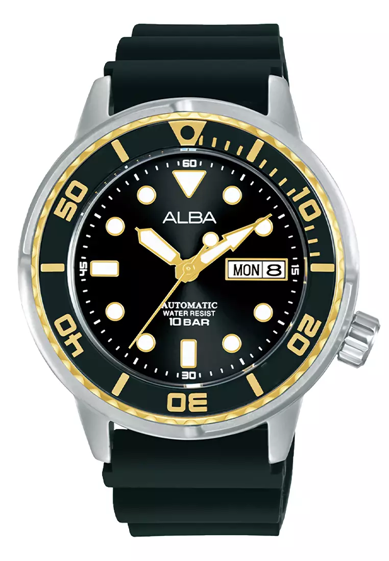 Jual Alba Alba Mechanical - Jam Tangan Automatic Pria - Silver - Black ...