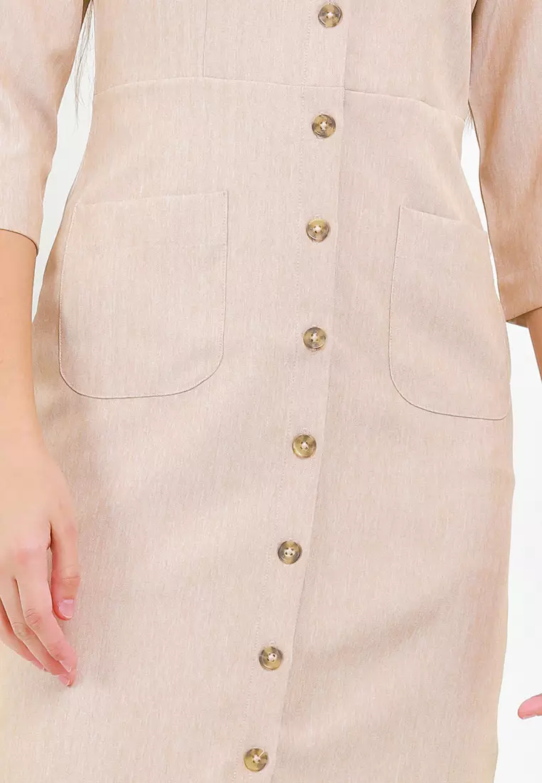 Jual WHITE|MODE Yedda Dresses Original 2025 | ZALORA Indonesia