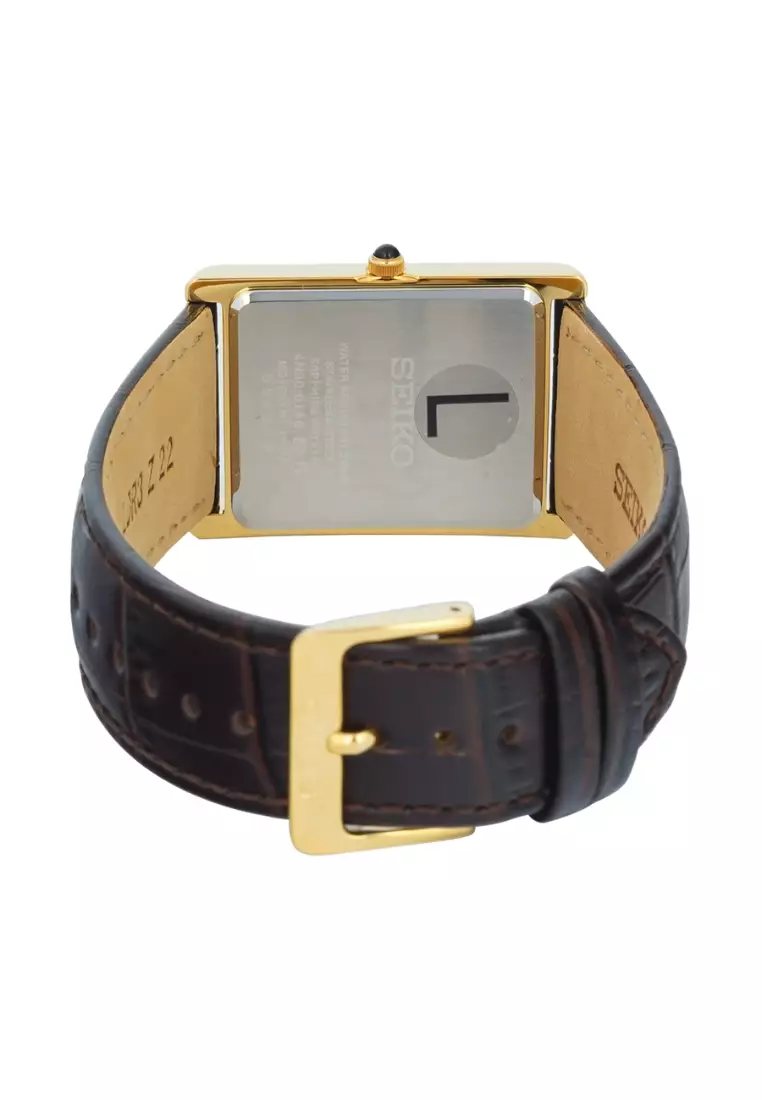 Buy Seiko Seiko Conceptual Regular Rectangular Gold Case Light ...
