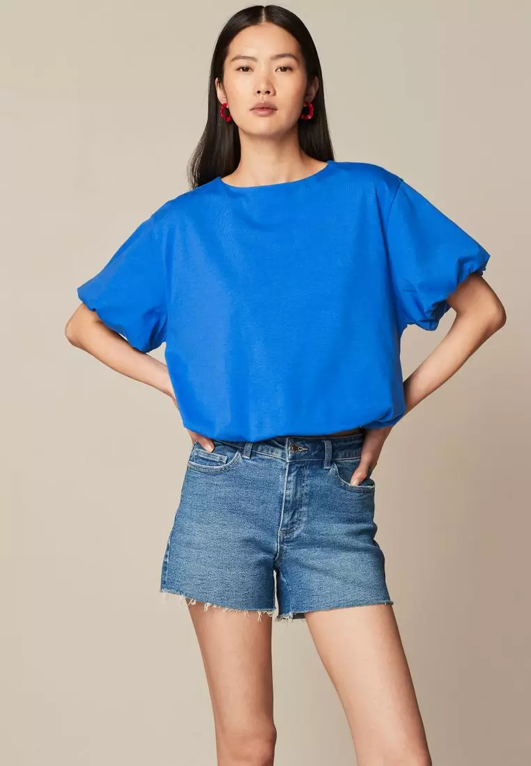 Buy NEXT Short Sleeve Bubble Hem T-Shirt 2025 Online | ZALORA