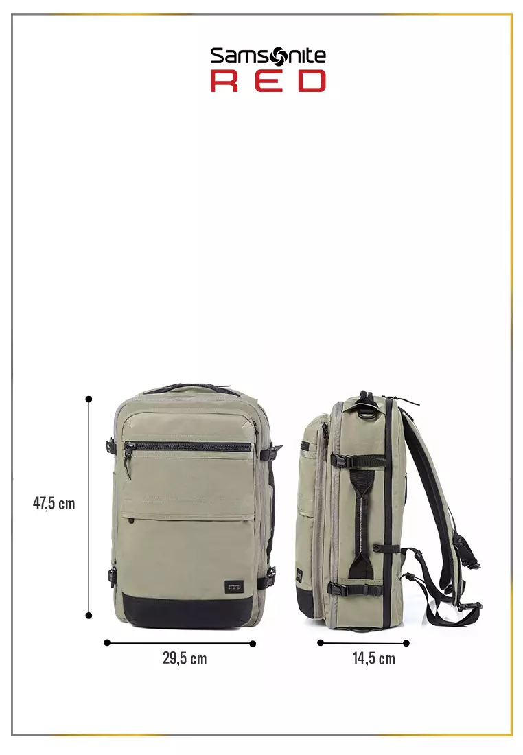 Jual Samsonite Samsonite Red Label Marston 2 3Ways Backpack - Khaki ...