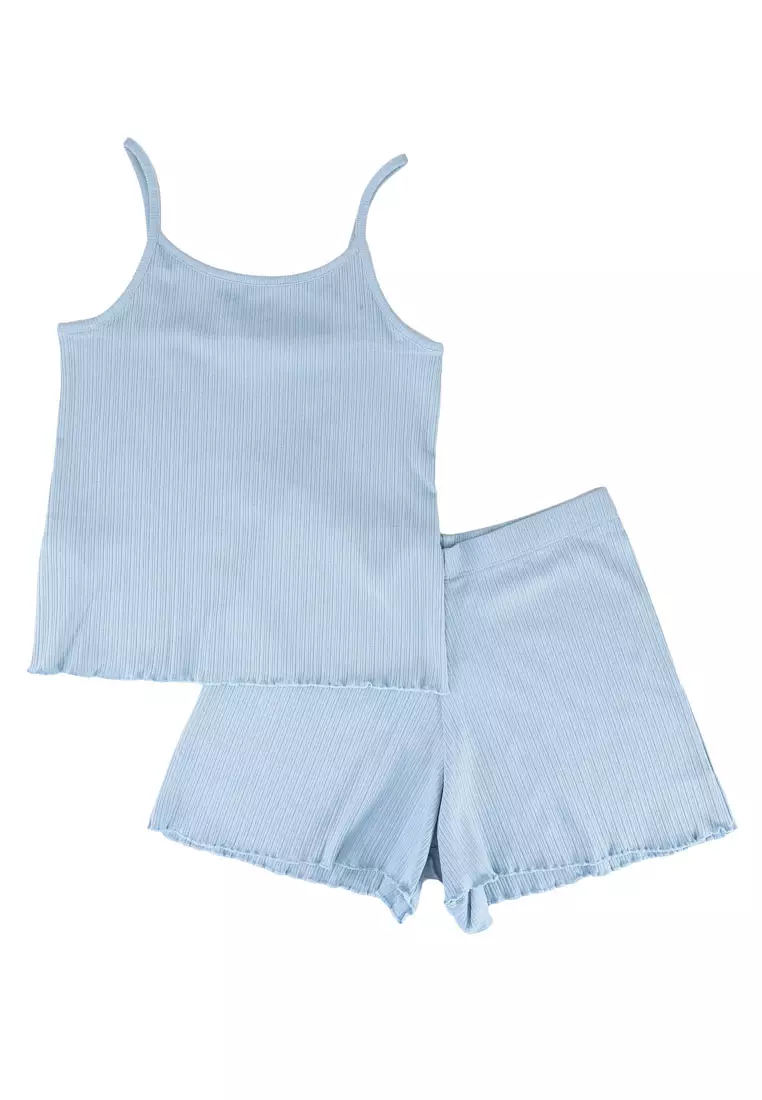 Buy MANGO KIDS Teens Short Ribbed Pyjama Online | ZALORA Malaysia