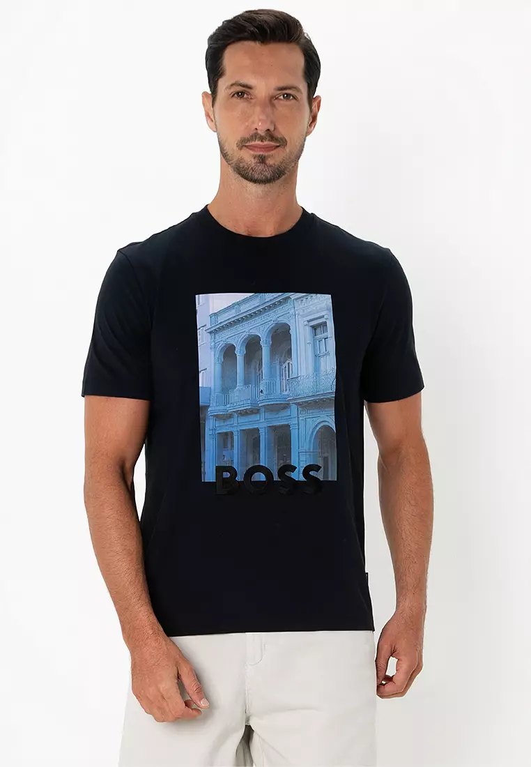Buy BOSS Thompson Tee - BOSS Business 2025 Online | ZALORA