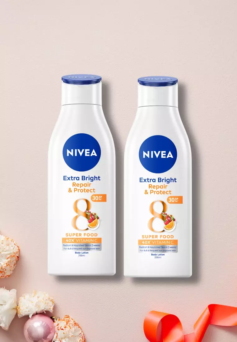 Buy Nivea PACK OF 2 Body Extra Bright Repair and Protect Lotion ...