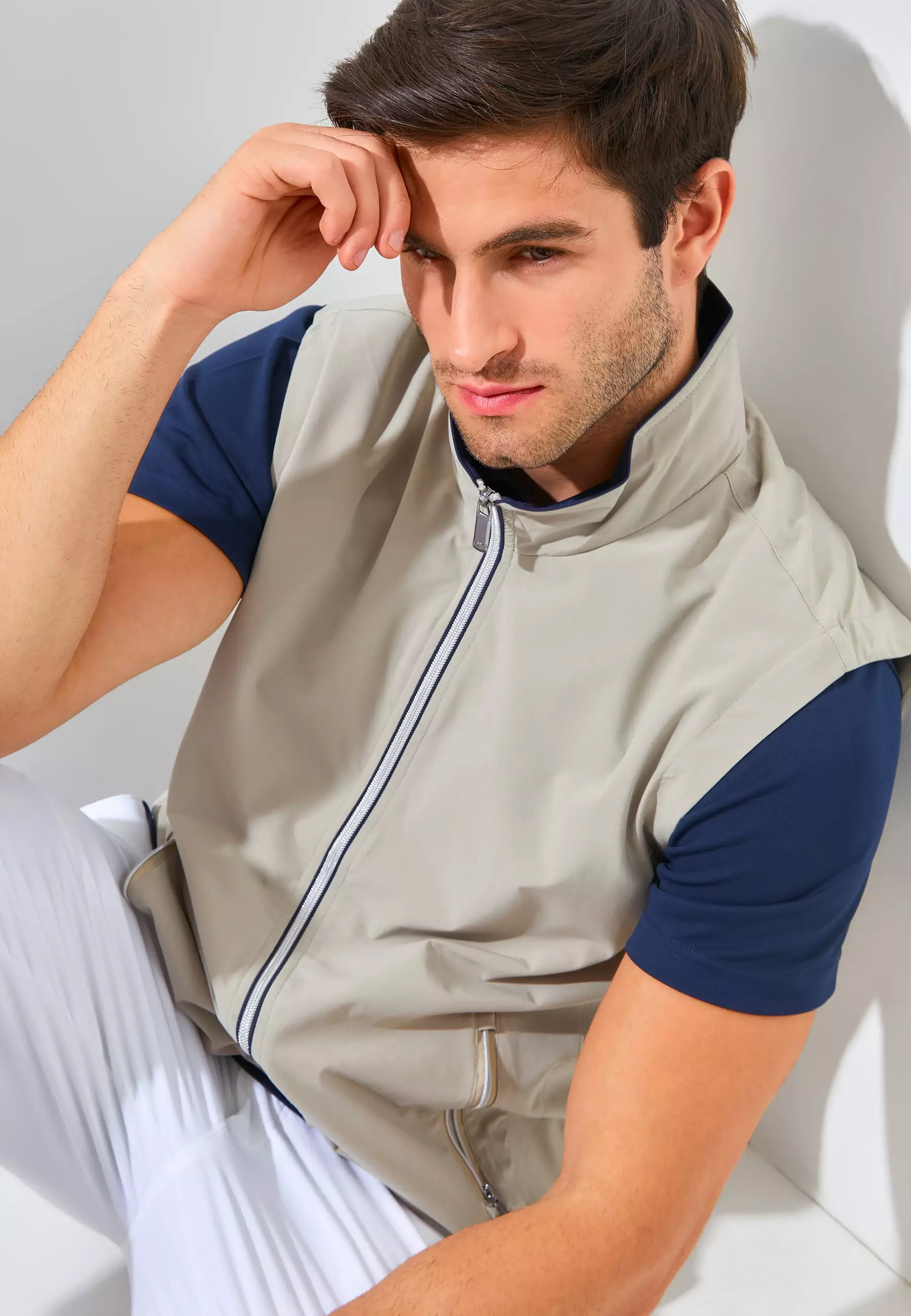 Jual Jack Nicklaus Jack Nicklaus Salerno Premium Players Vest Stone ...