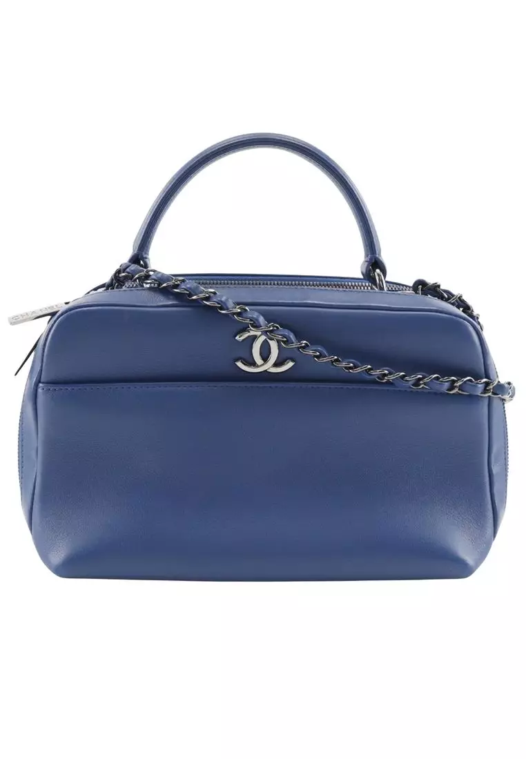 Buy Chanel Pre-Loved Chanel Blue Leather Handbag 2025 Online | ZALORA ...