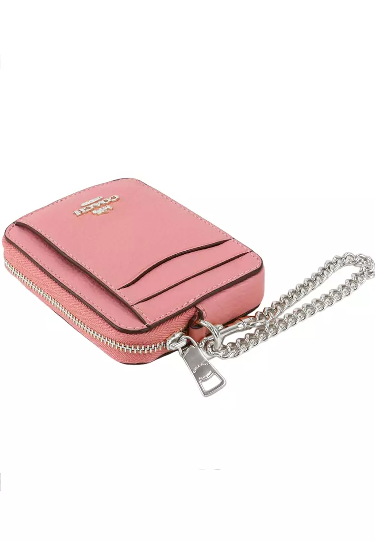 Buy Coach Coach Zip Card Case Flower Pink 2024 Online Zalora Philippines