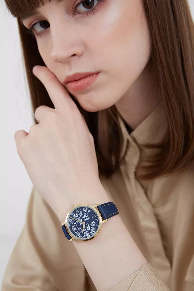 Jual Berrybenka Label Sophie Claire Floral Watches Navy Original 2024 ...