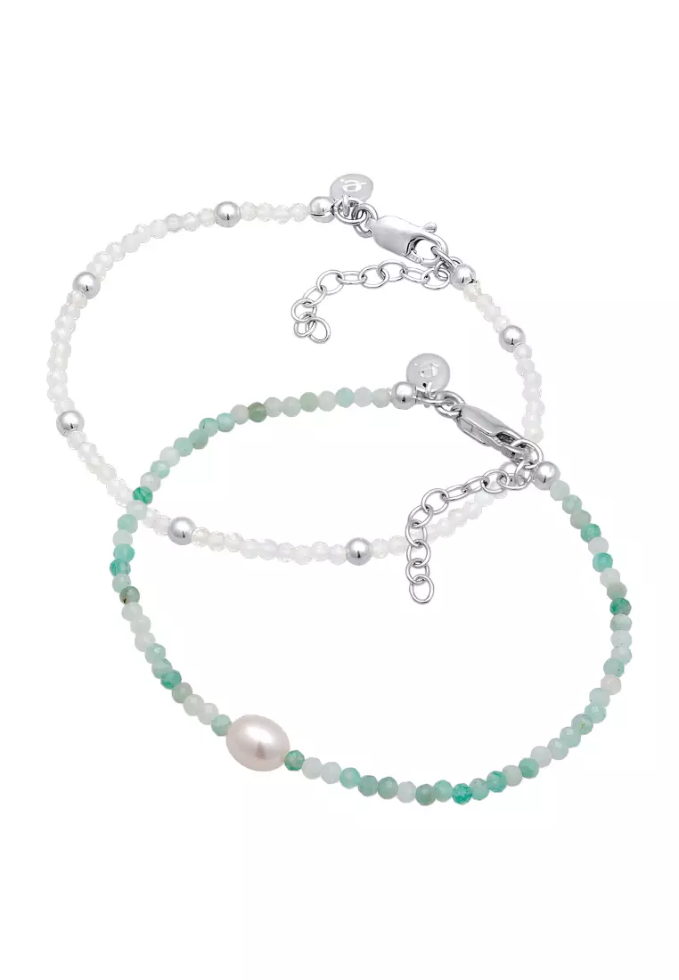 Buy ELLI GERMANY Moonstone & Amazonite Bead Bracelet 2026 Online | ZALORA