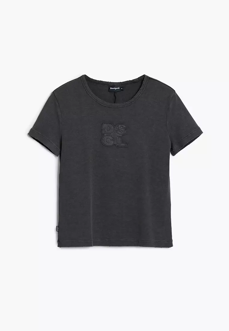 Jual Desigual Logo T-shirt with rips Original 2025 | ZALORA Indonesia
