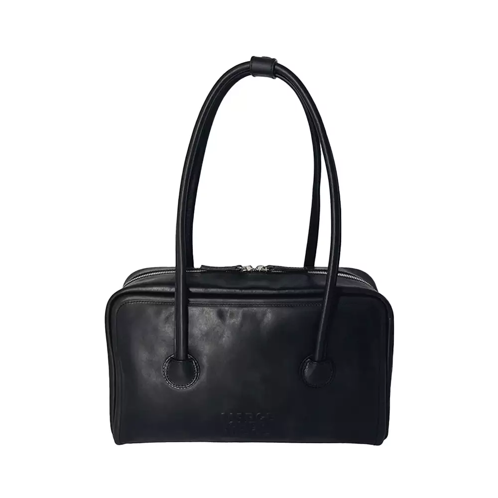 Jual Marge Sherwood Soft Boston Shoulder Bag Black Pull-Up Original ...