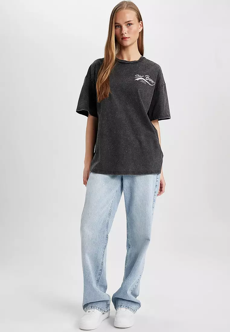 Buy DeFacto Faded Effect T-Shirt 2025 Online | ZALORA Philippines