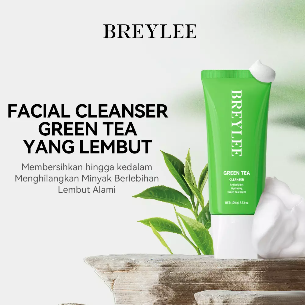 Jual Breylee BREYLEE Facial Cleanser - Green Tea (100g) Original 2024 ...