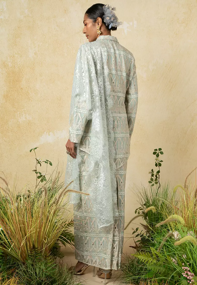 網上選購 Zalia Cendana Kebaya Labuh With Selendang Set 2025 系列 | ZALORA香港